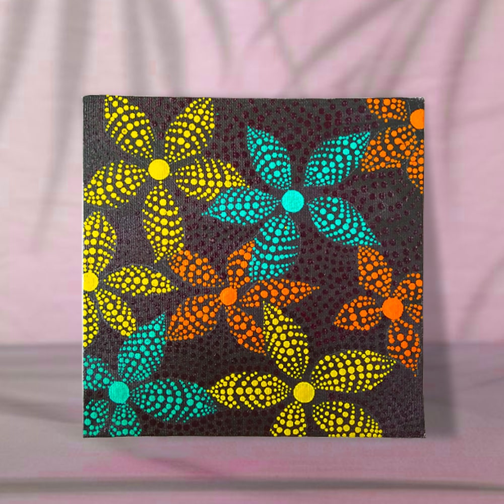 Penkraft | Dot Mandala On Canvas DIY Kit | Order Now